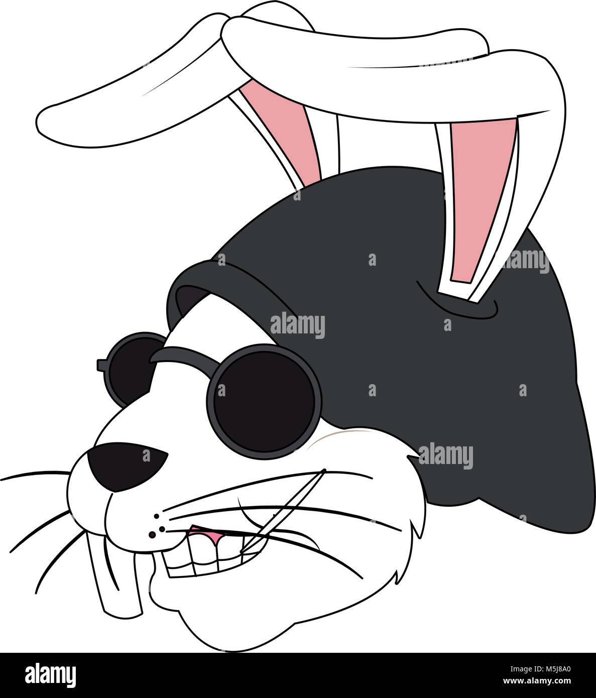 Stylish bunny cartoon Stock Vector Image & Art - Alamy
