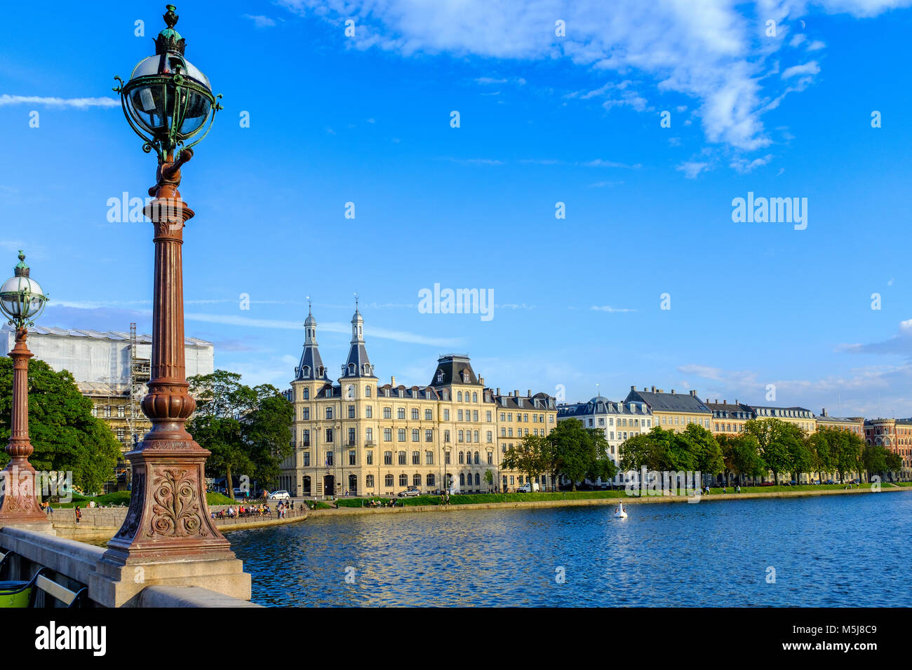 Copenhagen, Zealand region / Denmark - 2017/07/26: The Soerne Lakes ...