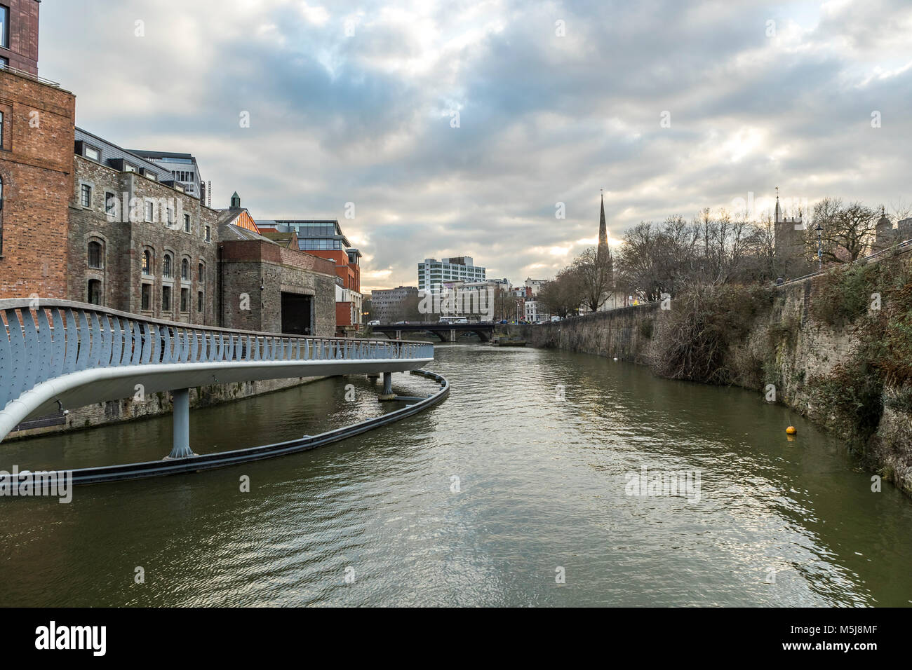 Castle Park Bridge at Finzels Reach, Bristol UK Stock Photo - Alamy