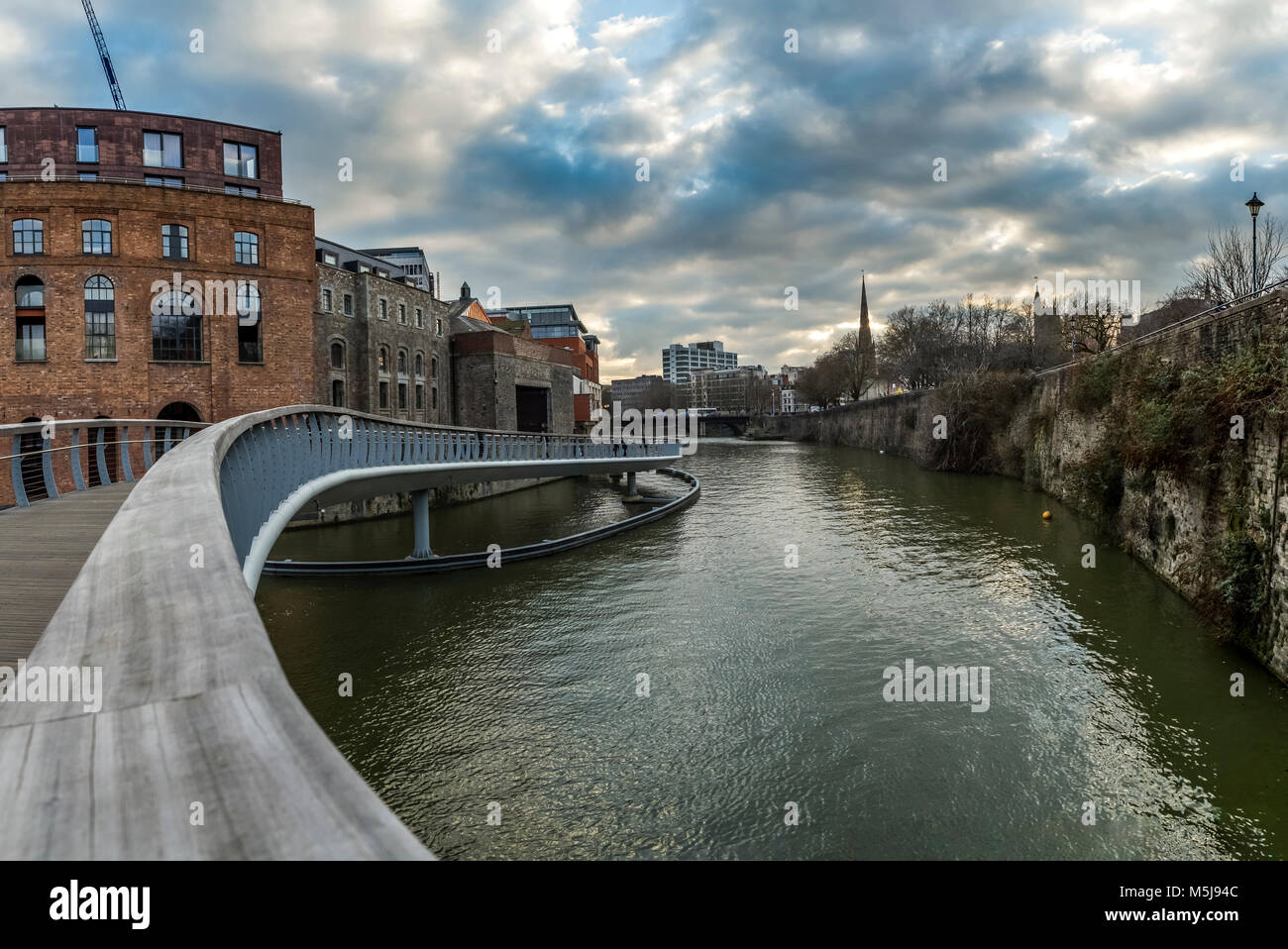 Castle Park Bridge at Finzels Reach, Bristol UK Stock Photo - Alamy