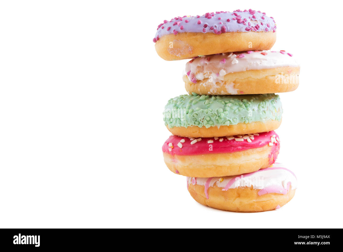 Donuts isolated on white background Stock Photo - Alamy