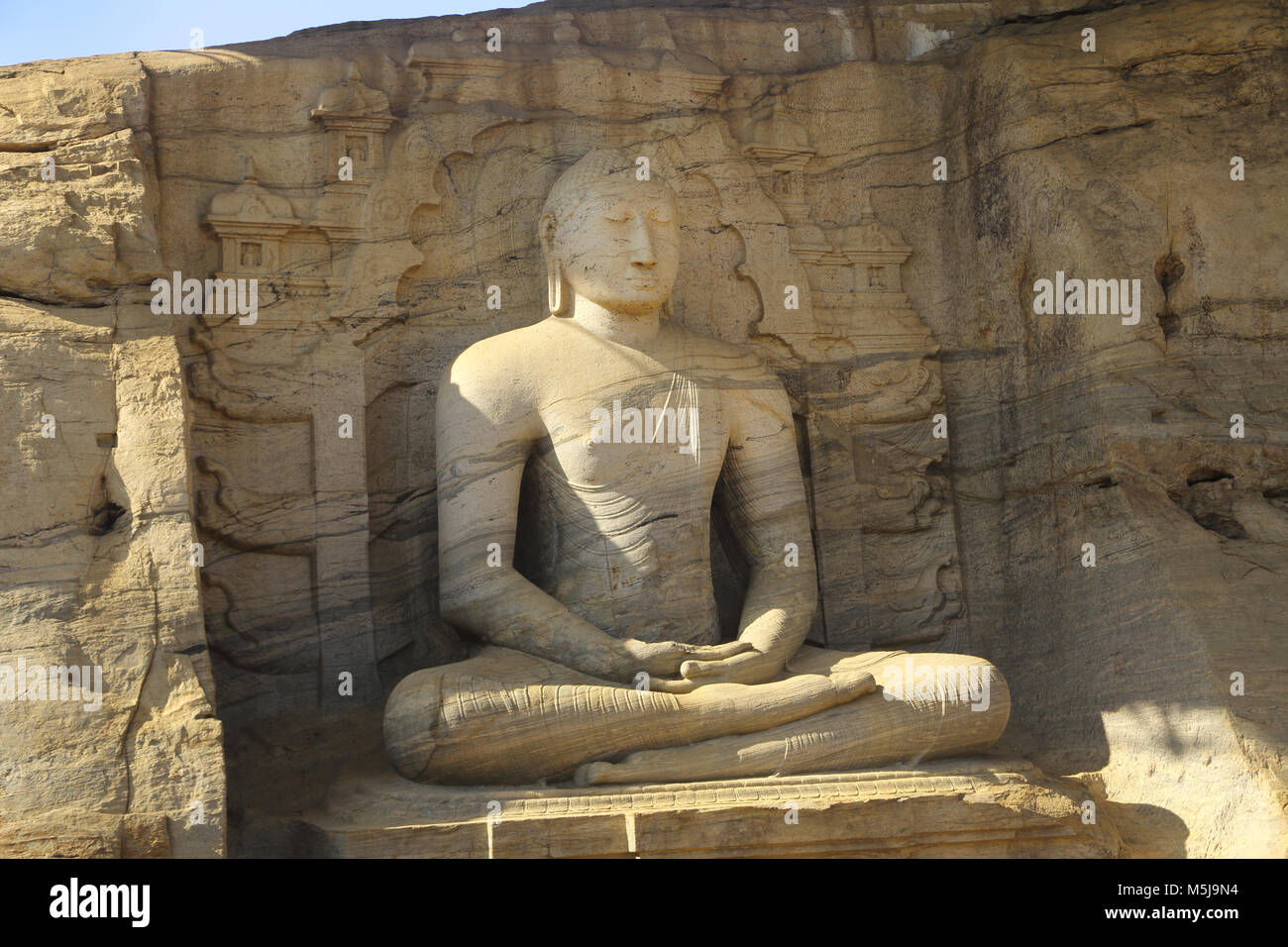 Polonnaruwa North Central Province Sri Lanka Gal Vihara Samadhi Buddha ...