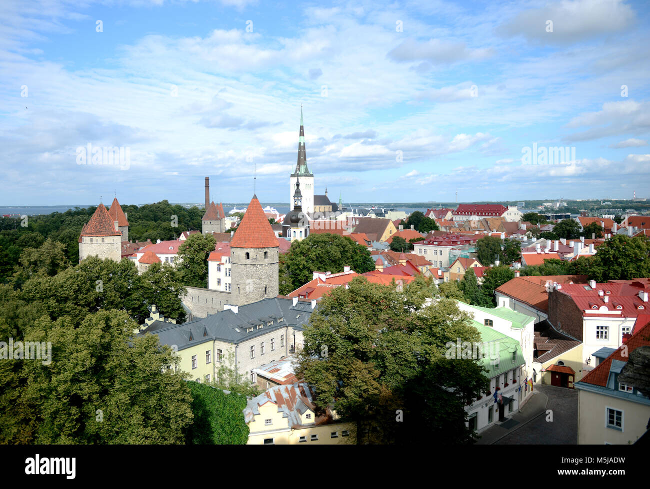 Skyline tallinn from town wall hi-res stock photography and images - Alamy