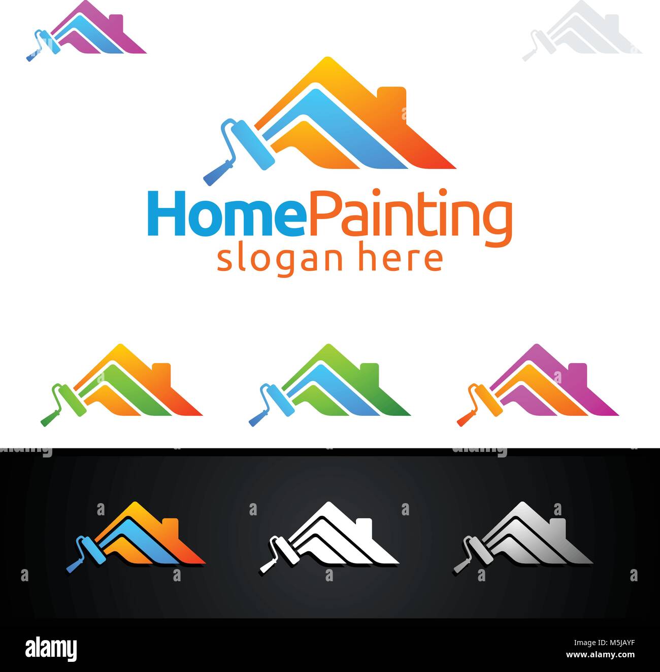 Home Painting Vector Logo Design Stock Vector Image & Art - Alamy