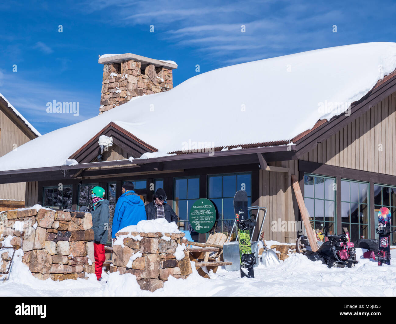 Belle's Camp, Blue Sky Basin, winter, Vail Ski Resort, Vail, Colorado ...