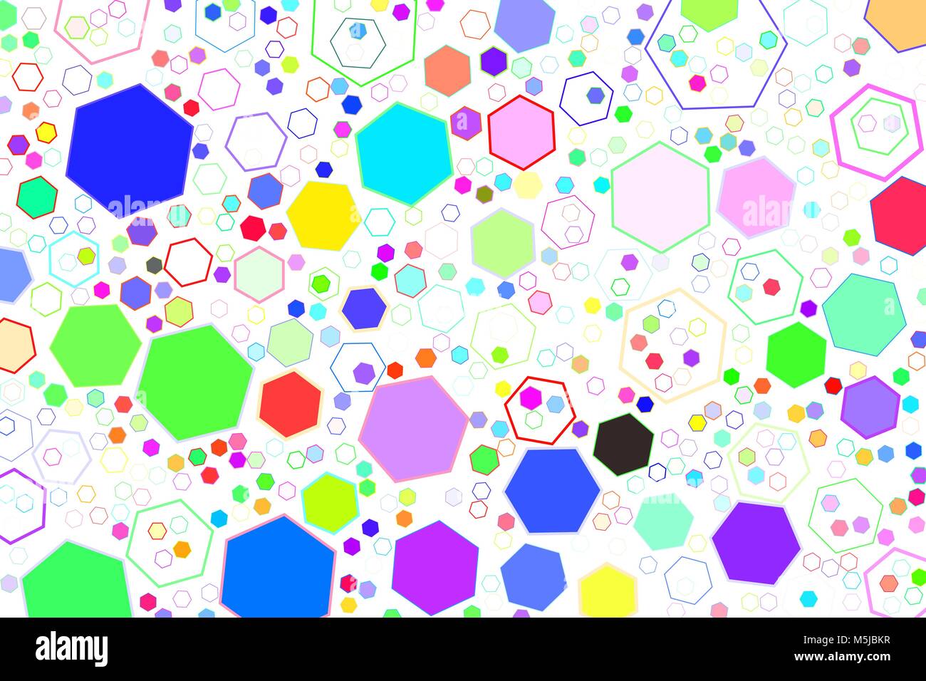 Abstract colored hexagon shape pattern. Good for web page, wallpaper ...