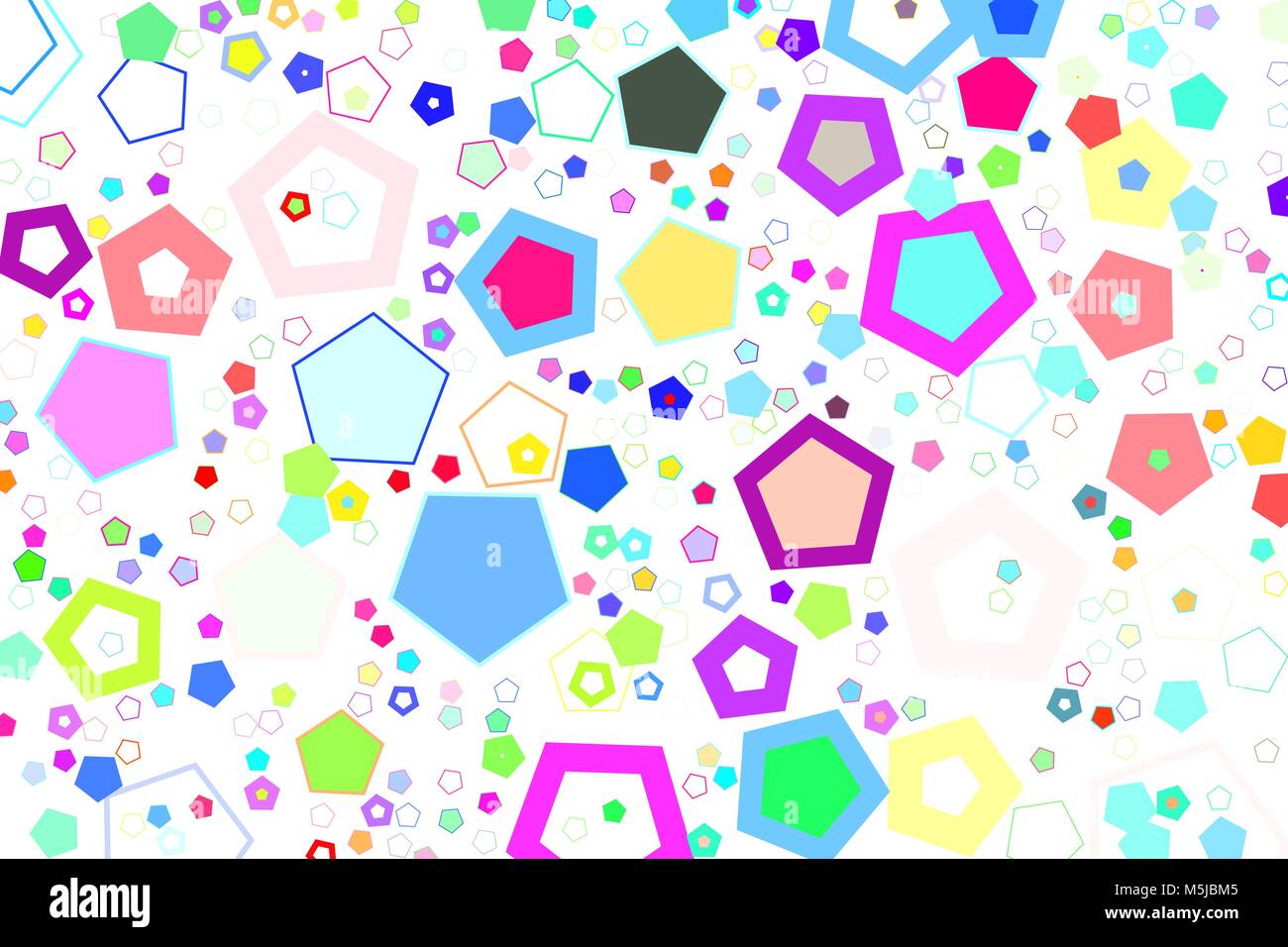 Abstract colored pentagon shape pattern. Good for web page, wallpaper ...