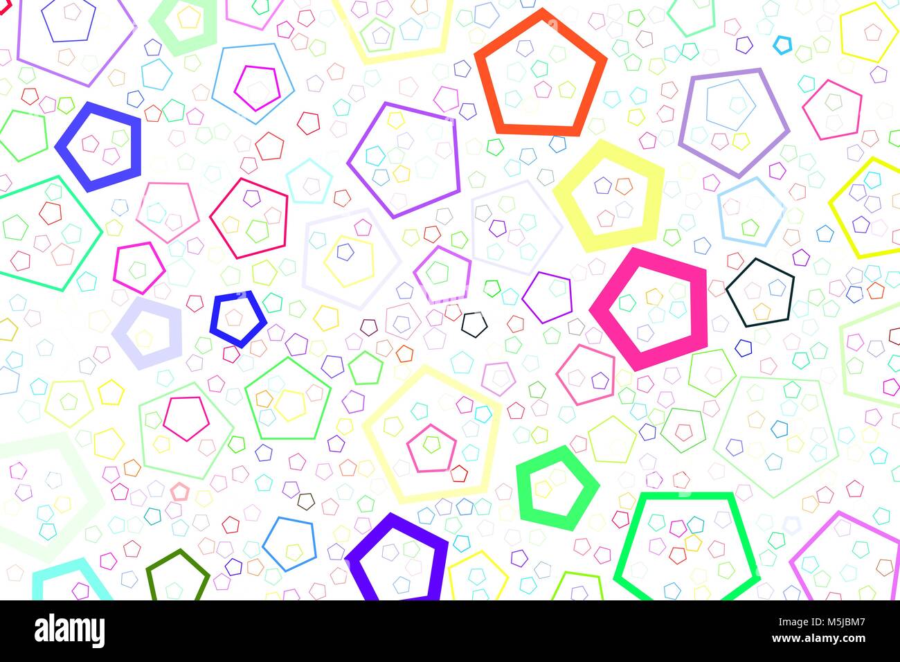 Abstract colored pentagon shape pattern. Good for web page, wallpaper, graphic design, catalog ...