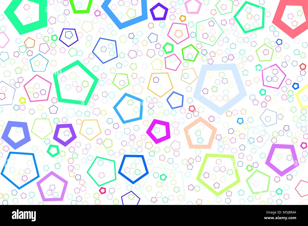 Abstract colored pentagon shape pattern. Good for web page, wallpaper ...