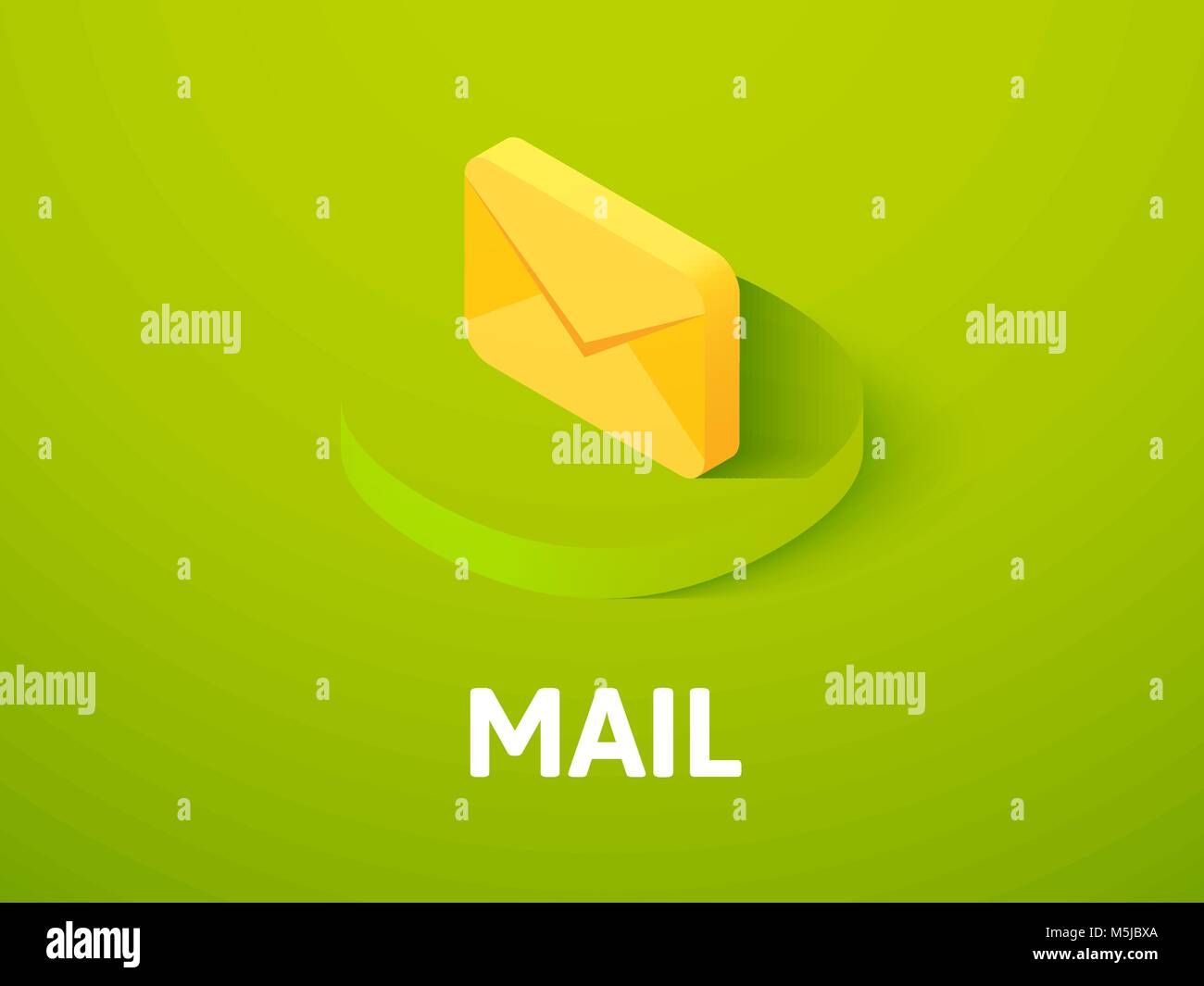 Isometric e mail icon hi-res stock photography and images - Alamy