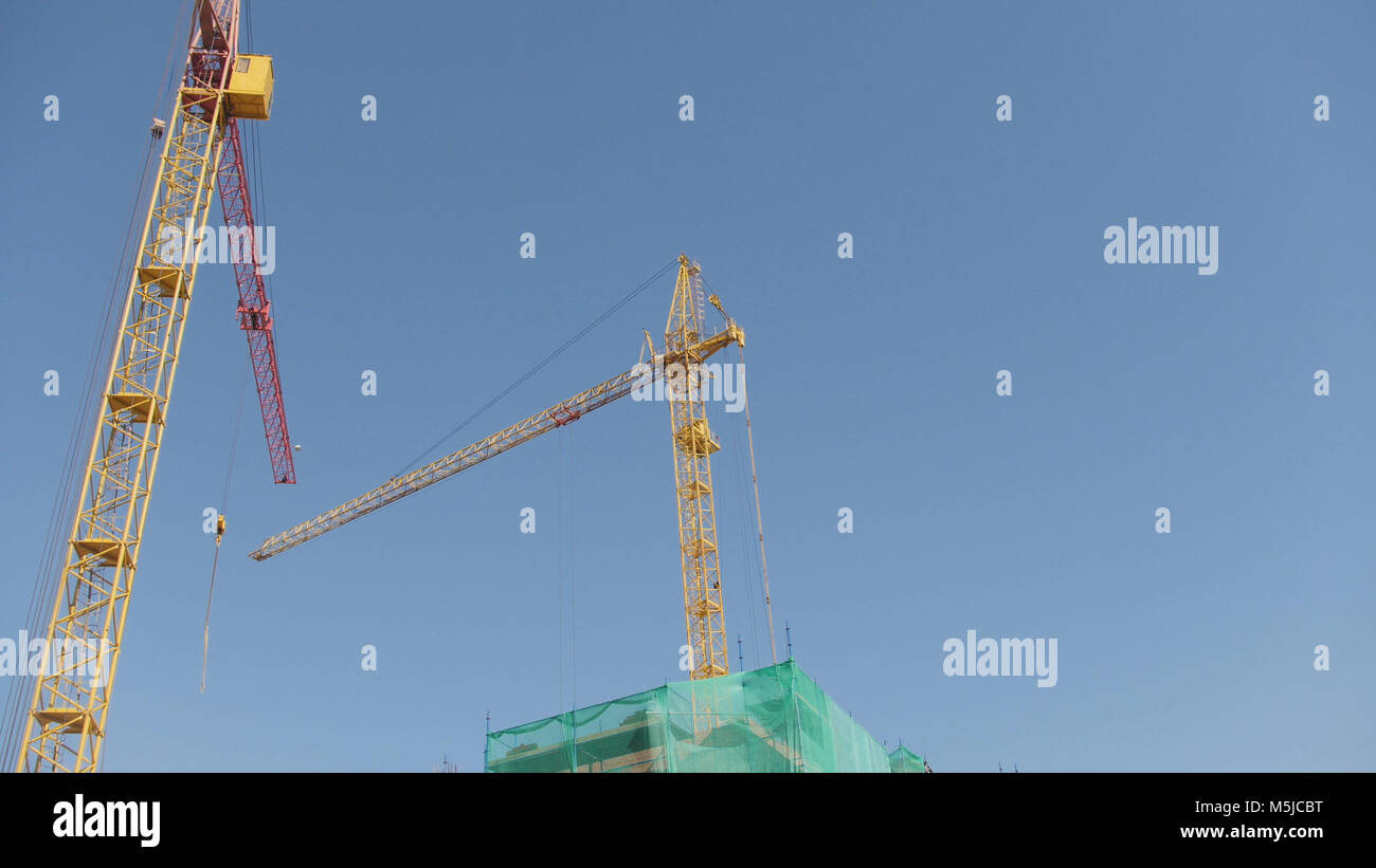 Construction time lapse tower crane hi-res stock photography and images ...