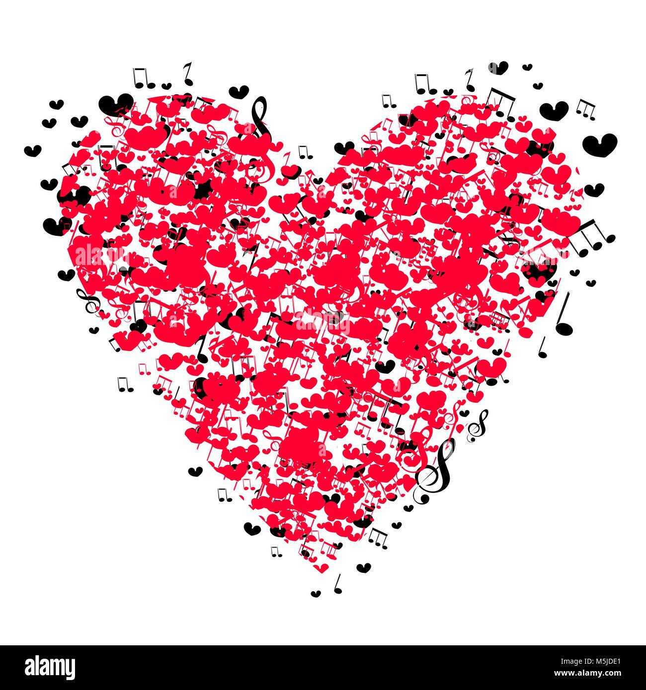 Heart music notes hi-res stock photography and images - Alamy