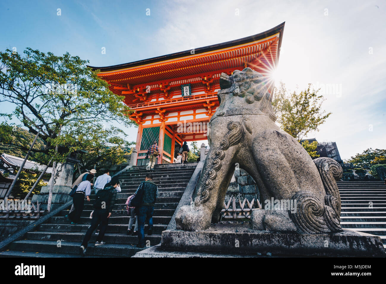Kyoto Buddhist Pagoda and statue in Japan Stock Photo - Alamy