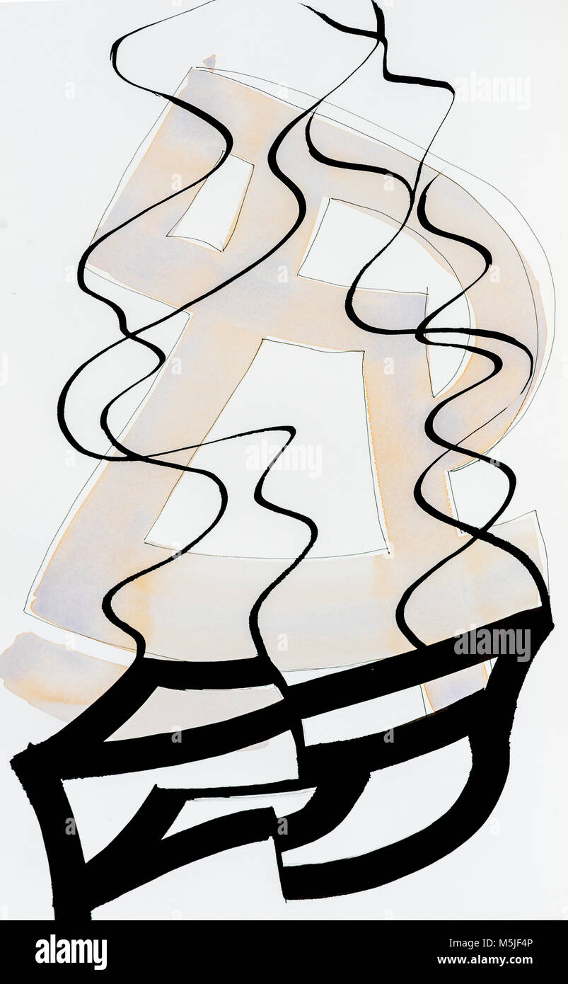 Indian Ink Drawing High Resolution Stock Photography and Images - Alamy