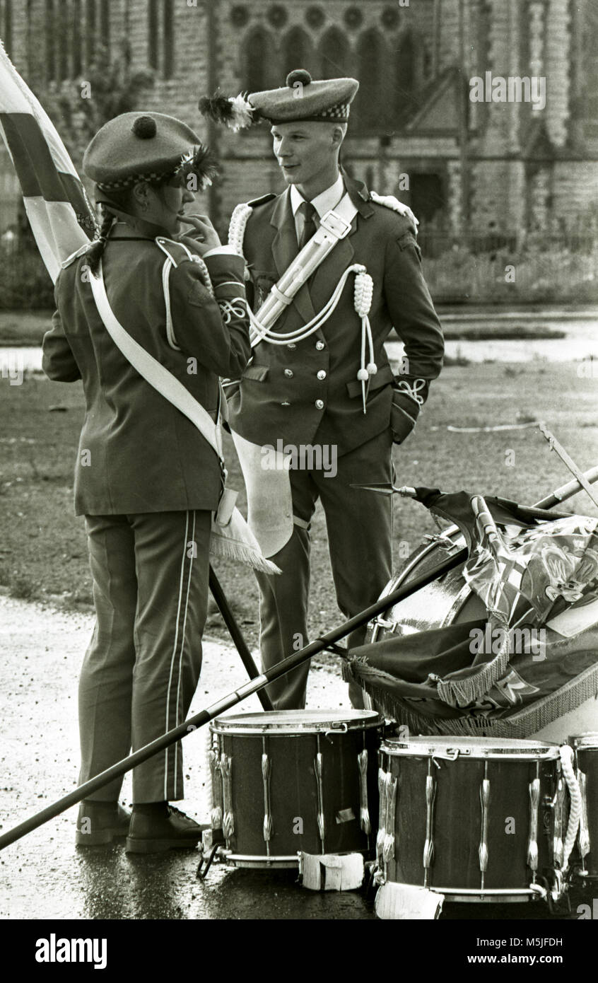 Black & white images showing the 12th of July in North Belfast ...