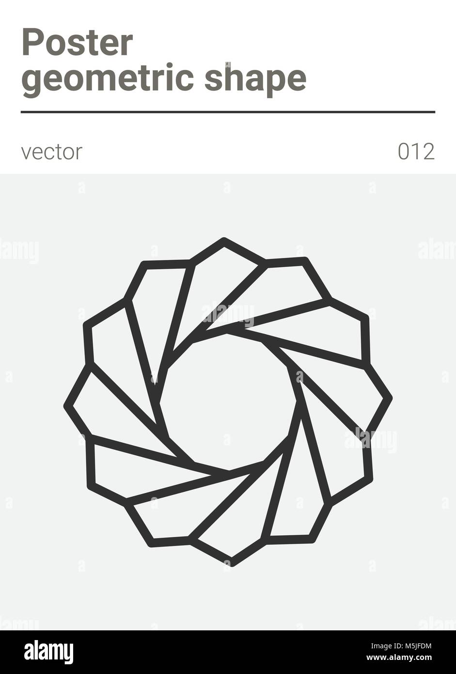 Poster minimal geometric vector shape Stock Vector Image & Art - Alamy