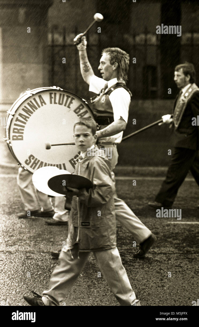 Black & white images showing the 12th of July in North Belfast ...