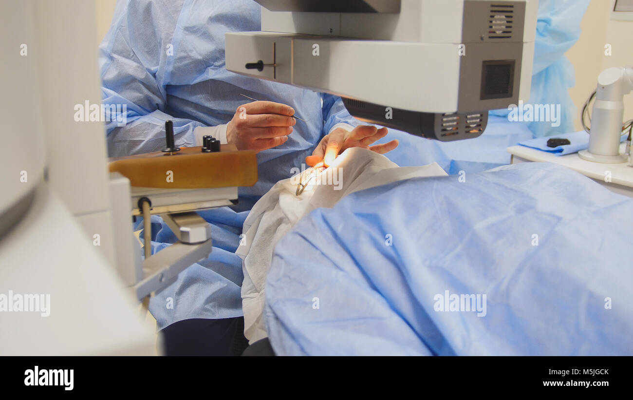 Laser vision correction - ophthalmology surgery Stock Photo - Alamy