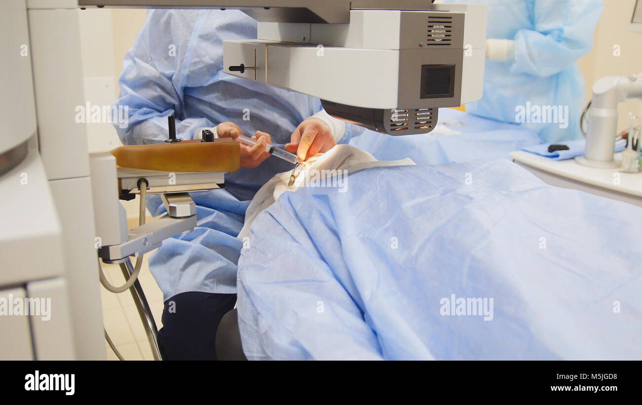 Laser vision correction - ophthalmology surgery wthout anesthesia ...