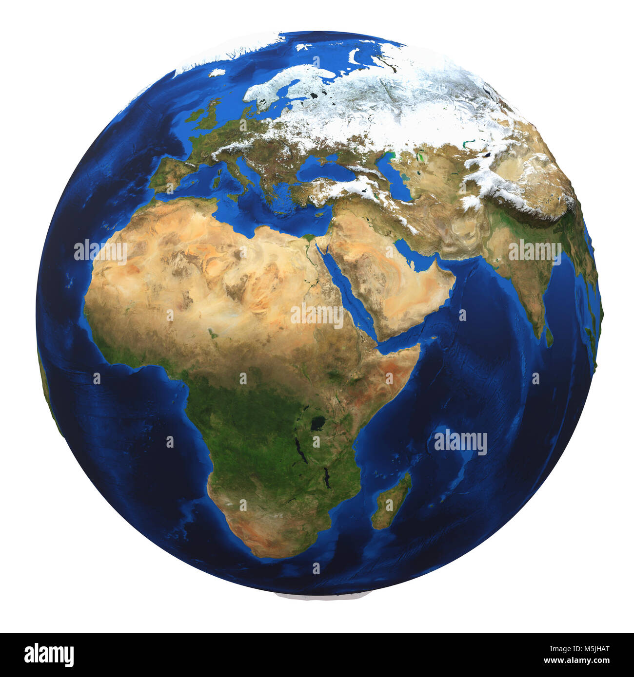 Earth globe isolated on white background Stock Photo - Alamy