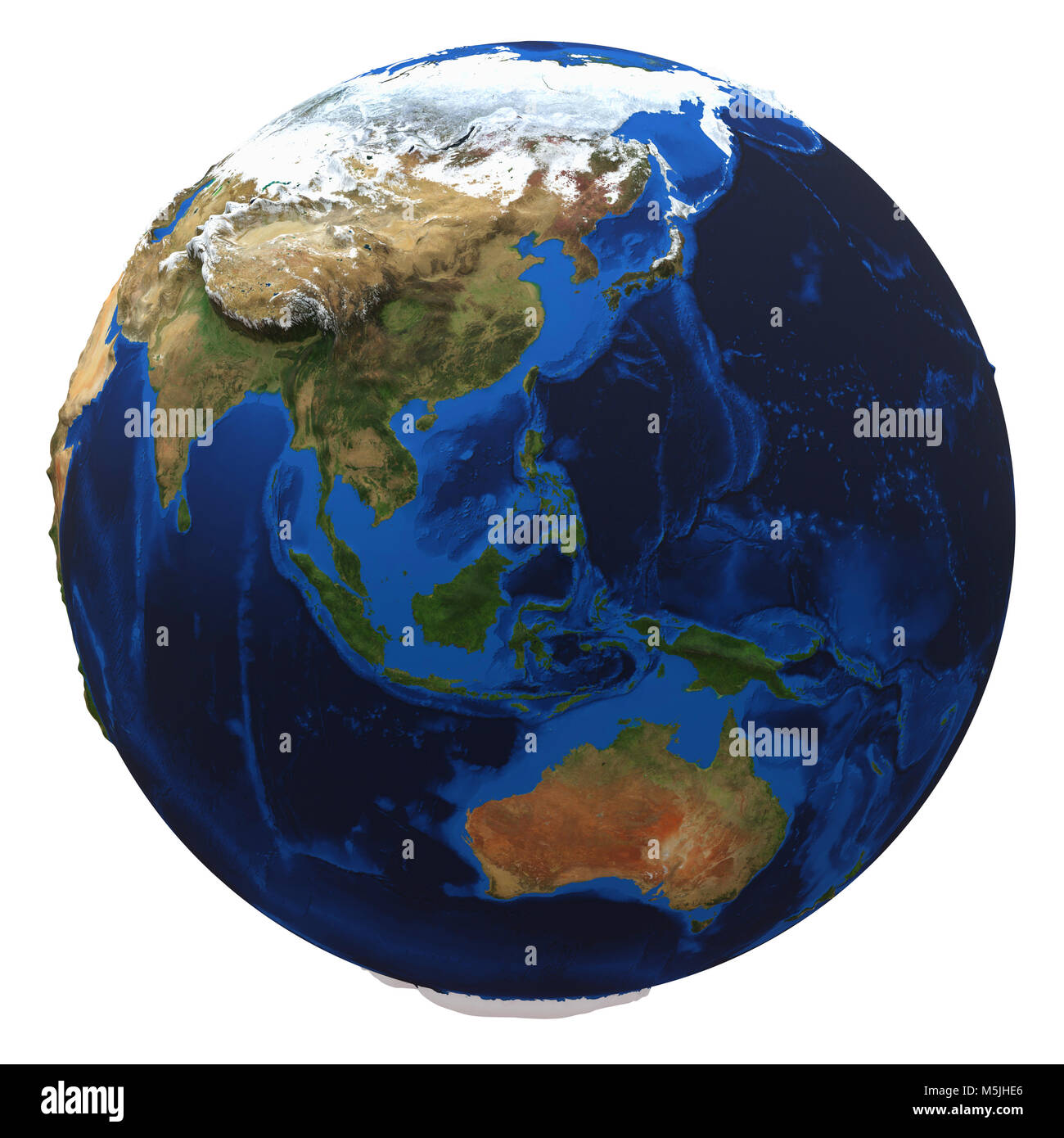 Earth globe isolated on white background Stock Photo - Alamy