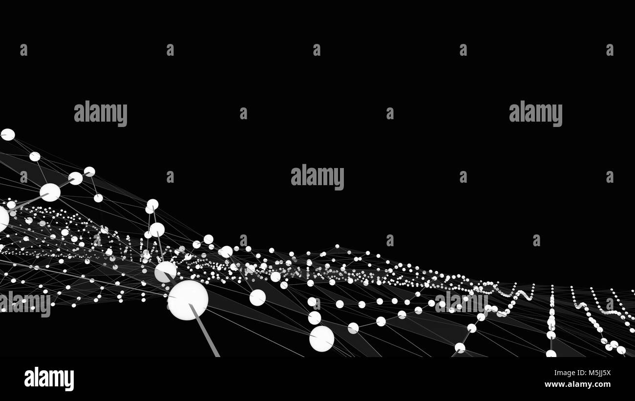 Concept of technology, lines and dots Stock Photo - Alamy