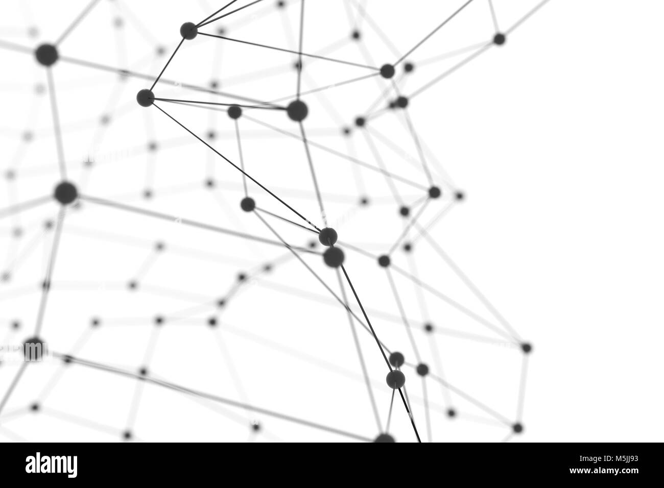 Plexus background with lines and spheres Stock Photo - Alamy