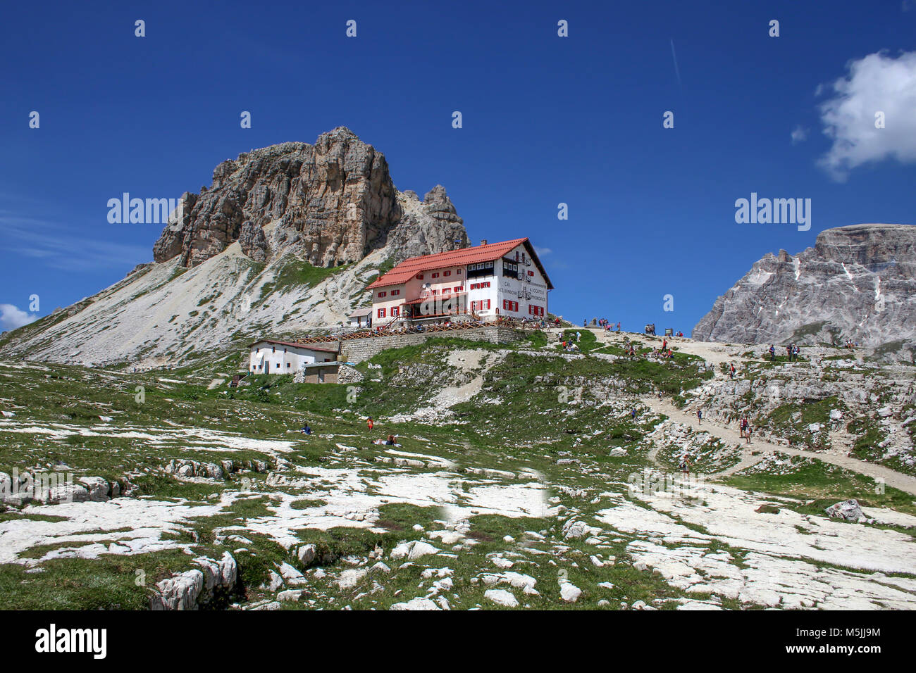RIFUGIO LOCATELLI, DOLOMITES, ITALY, JULY 19 2014 - The Rifugio ...