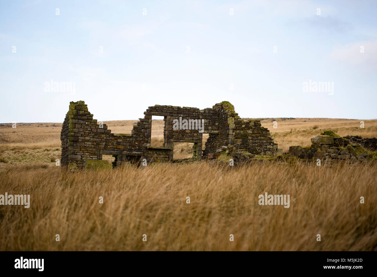 Ruined farmhouse on Turton Moor, West Pennine Moors, Lancashire ...