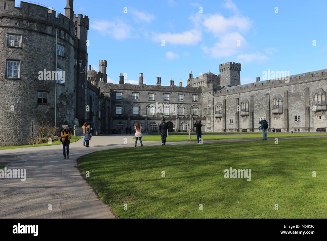 Kilkenny Castle. Historic landmark in the town of Kilkenny in Ireland ...