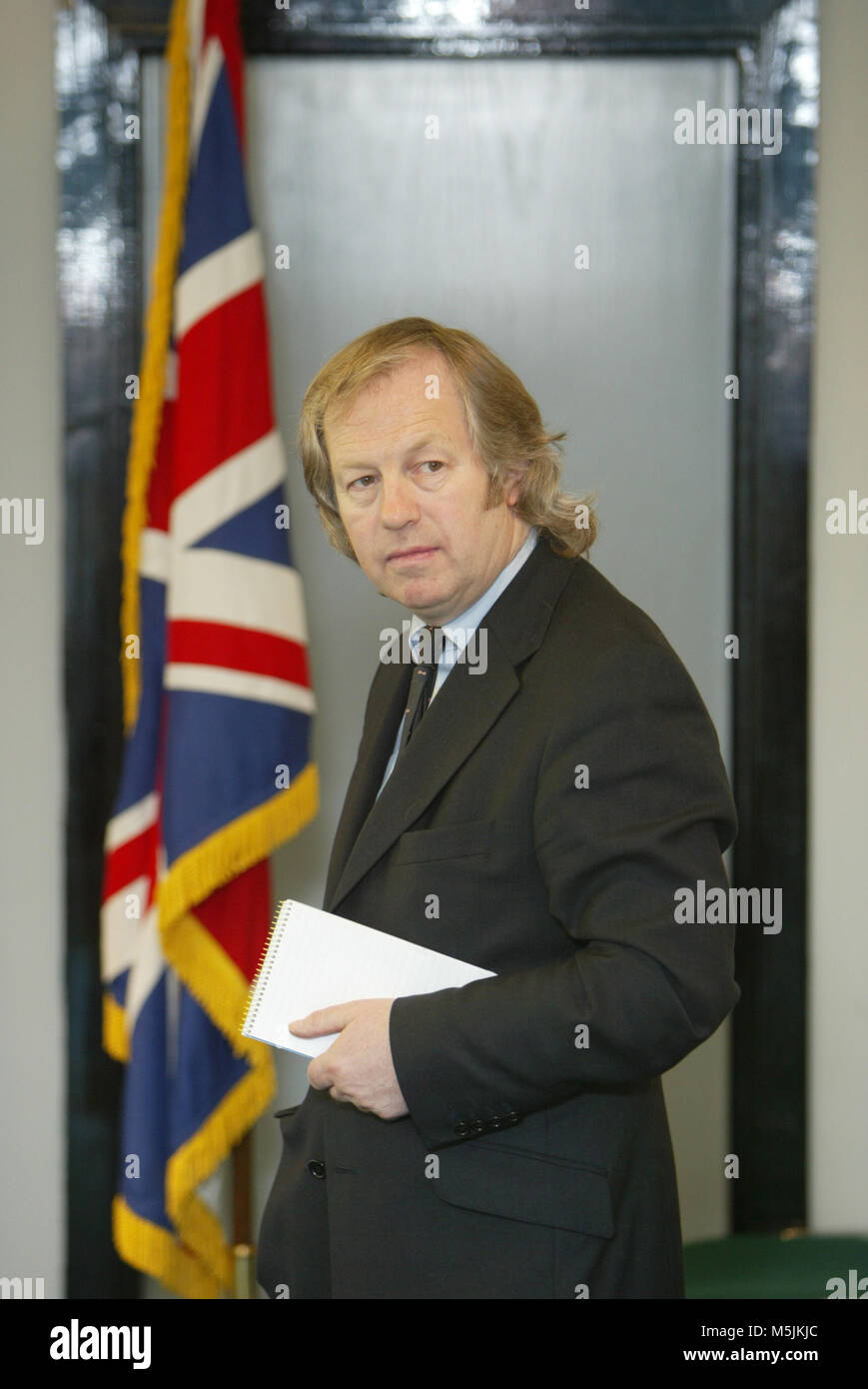 Northern Irish Journalist Eamonn Mallie during the Good Friday ...