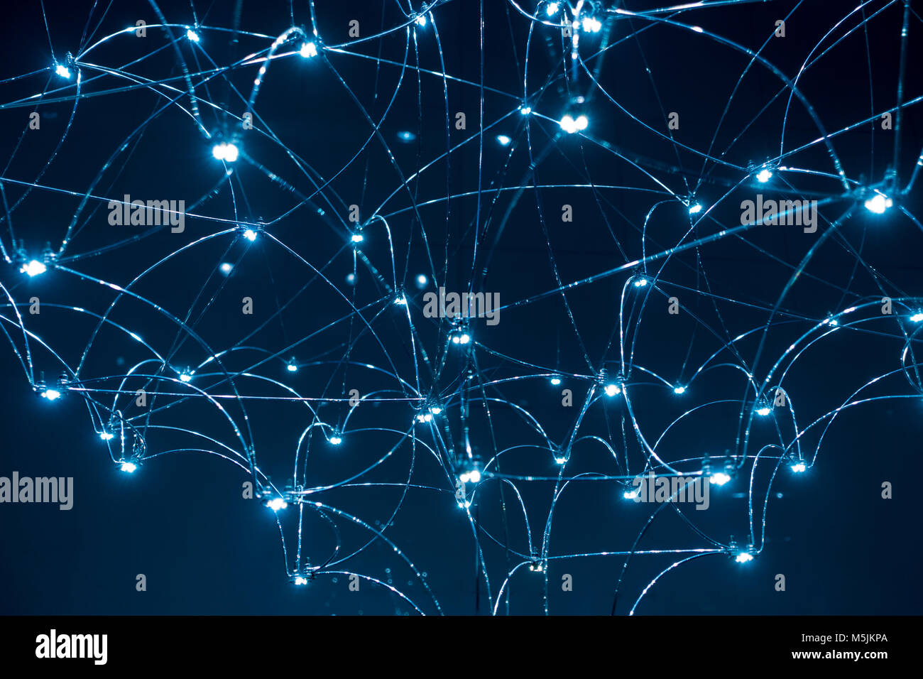 Textured background pattern connecting lights Stock Photo - Alamy