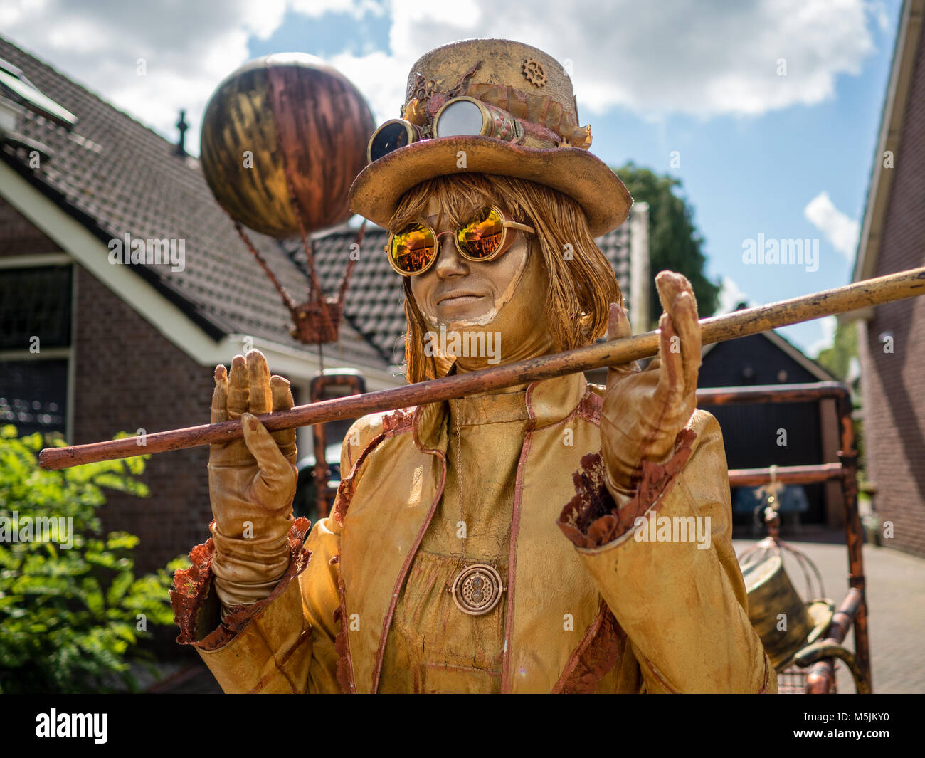 The Living Statues Festival was celebrated in the Dutch village of ...