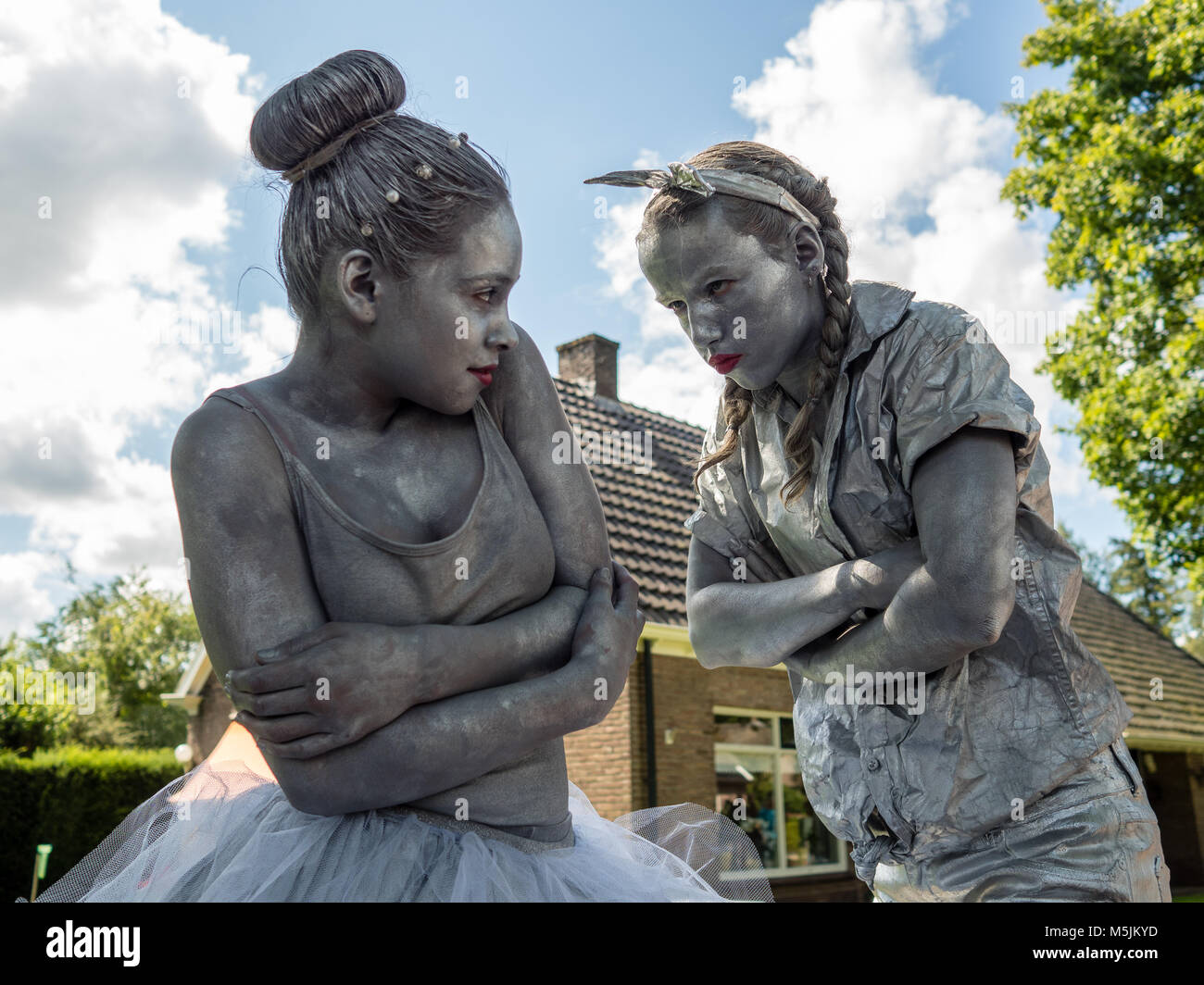 The Living Statues Festival was celebrated in the Dutch village of ...