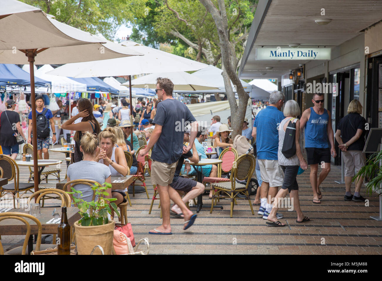 Weekend markets in Manly beach on Sydney northern beaches,New South ...