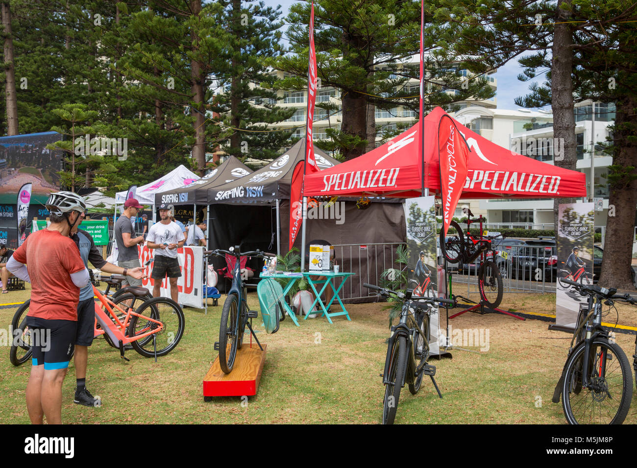 Specialized bicycles bikes on display in Manly beach,Sydney,Australia ...