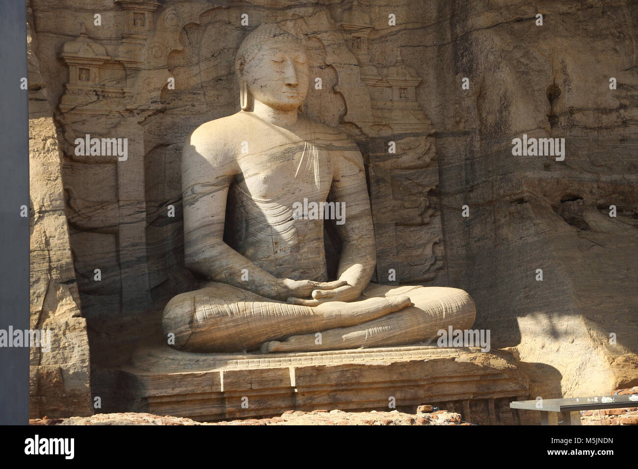 Polonnaruwa North Central Province Sri Lanka Gal Vihara Samadhi Buddha ...