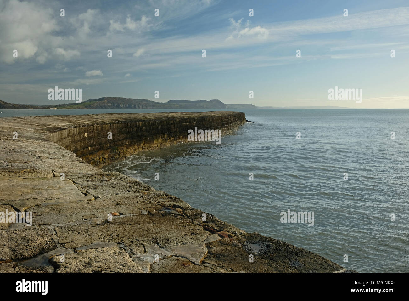 A view to the English Channel from The Cobb Stock Photo - Alamy