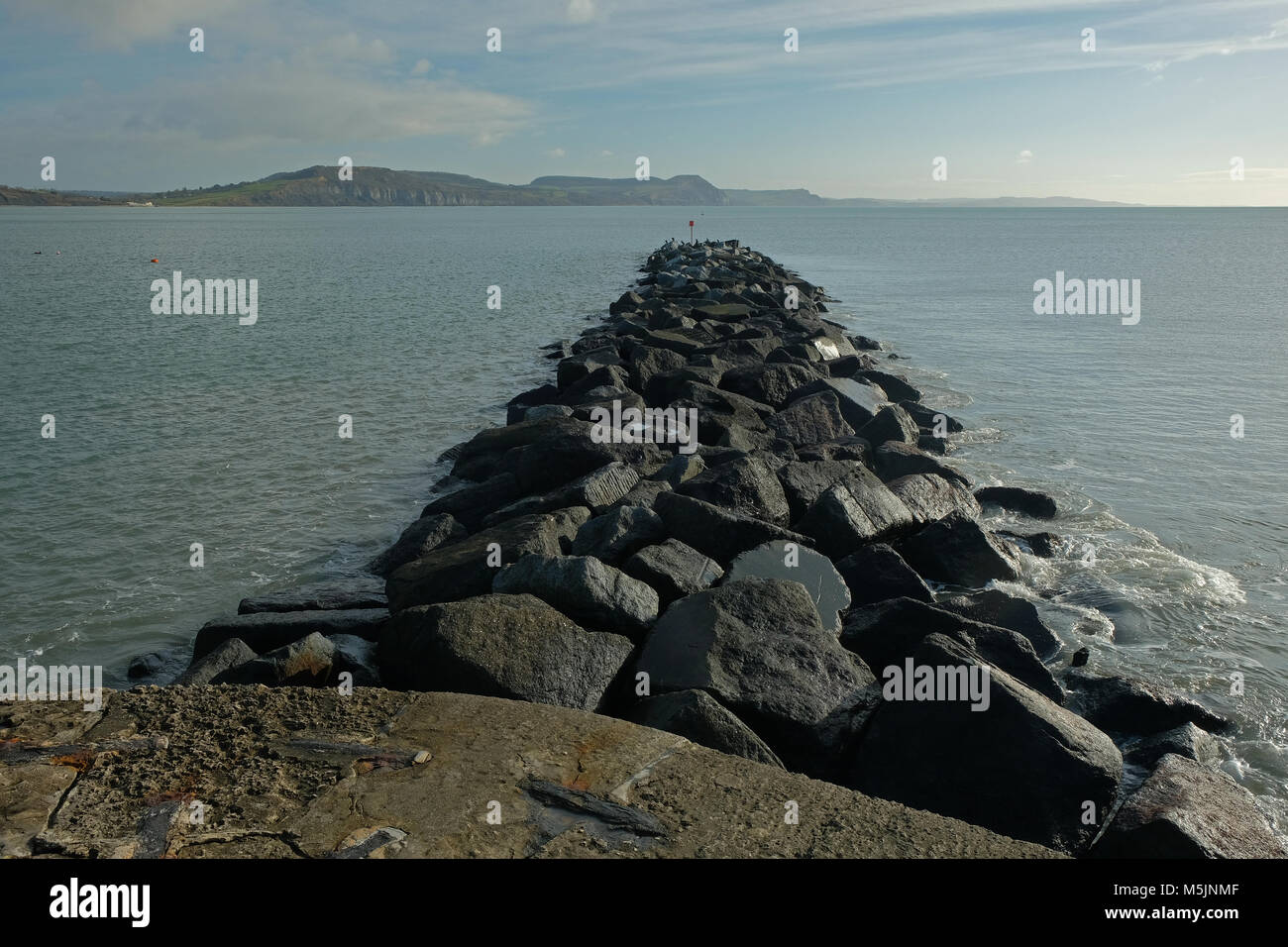 A view to the English Channel from The Cobb Stock Photo - Alamy