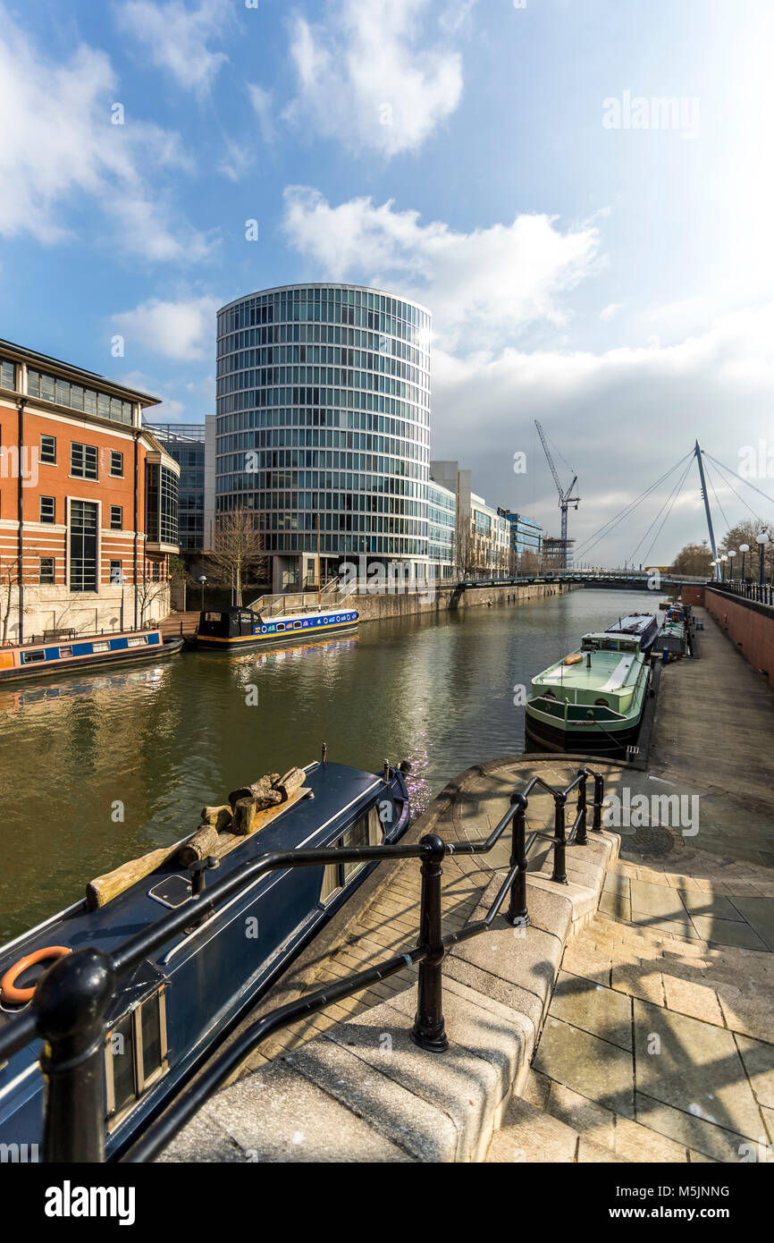 The Eye apartment tower and the River Avon Stock Photo - Alamy
