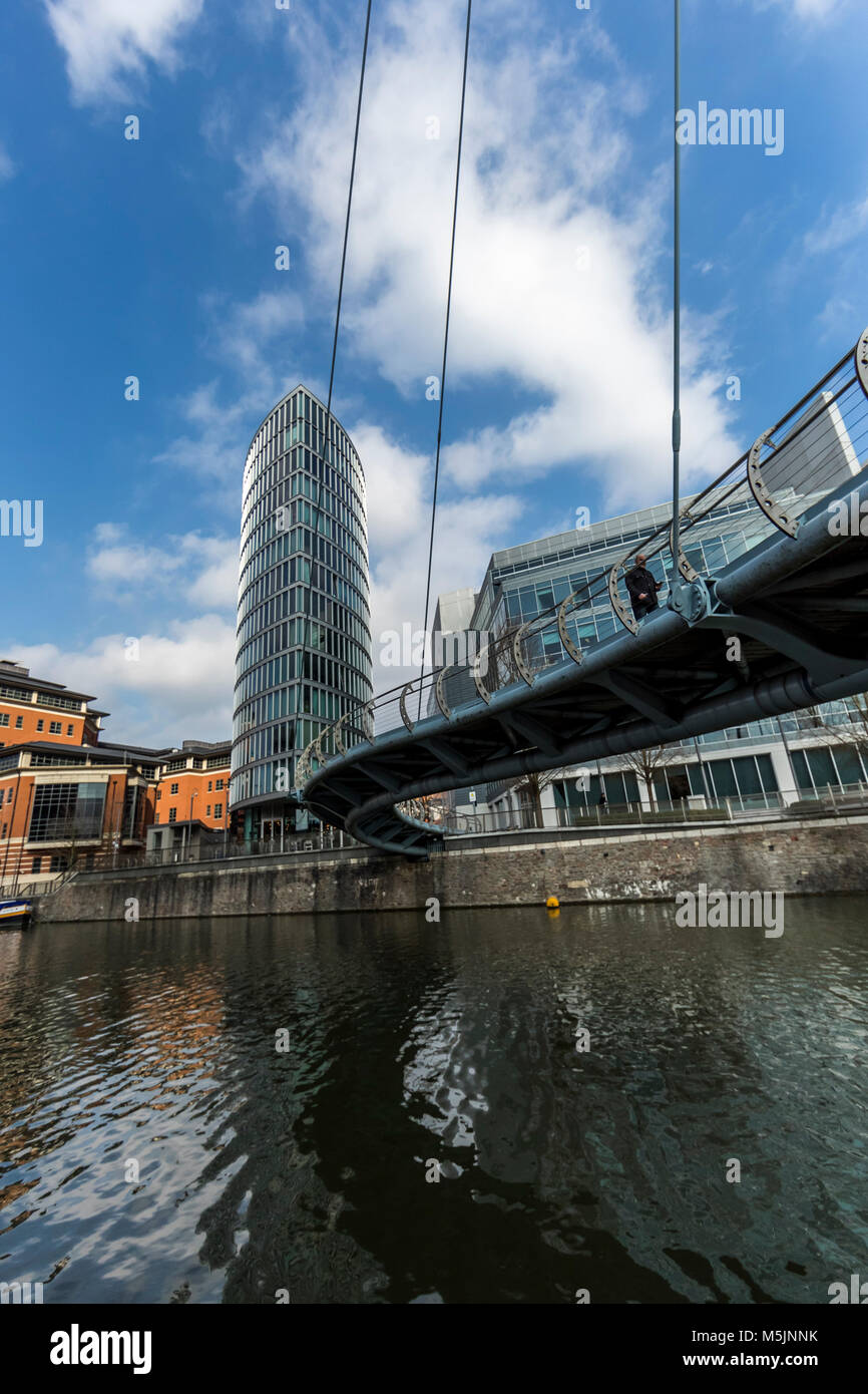 Valentine Bridge, Temple Quay, Bristol Stock Photo - Alamy