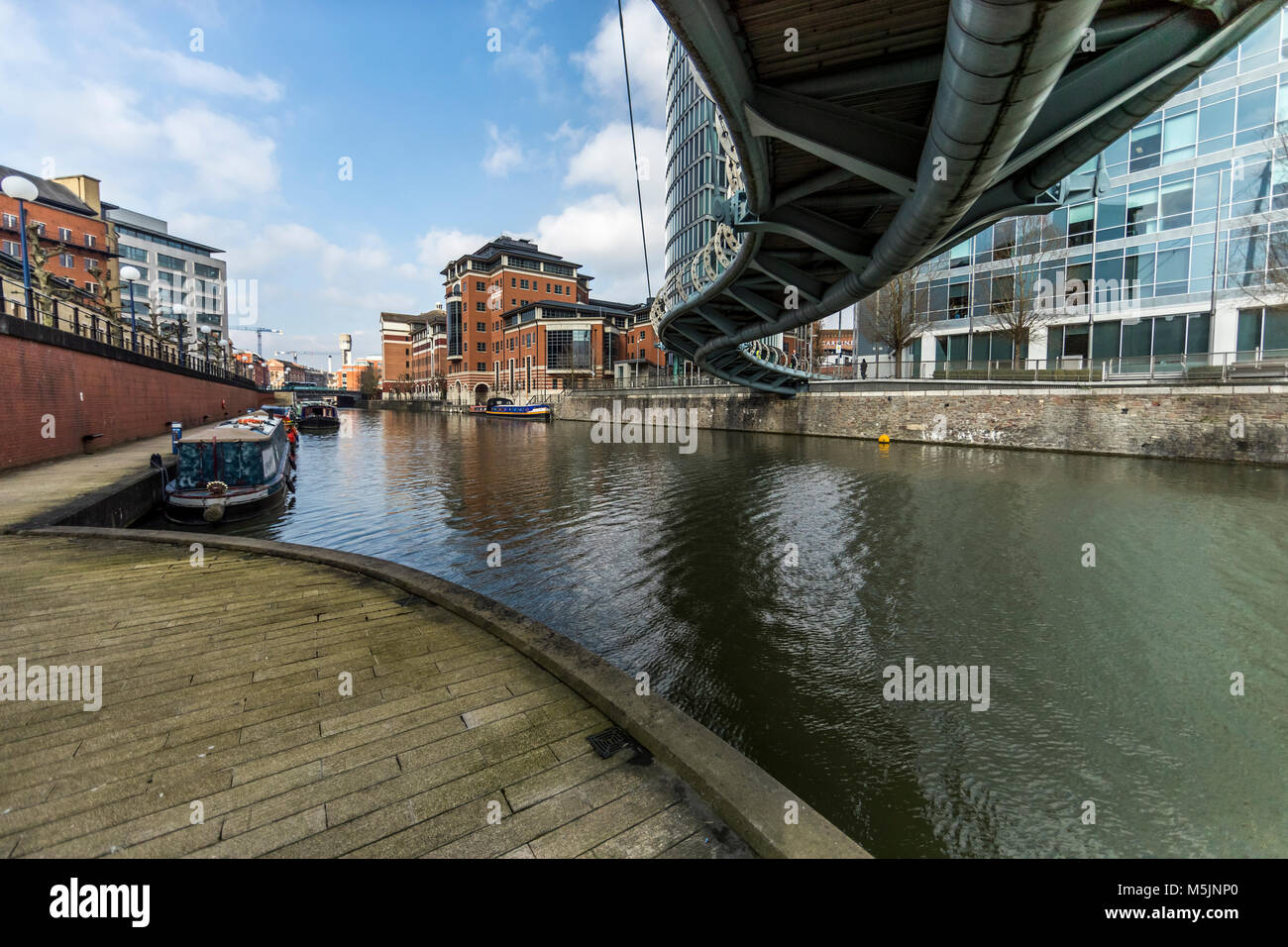 Valentine Bridge, Temple Quay, Bristol Stock Photo - Alamy