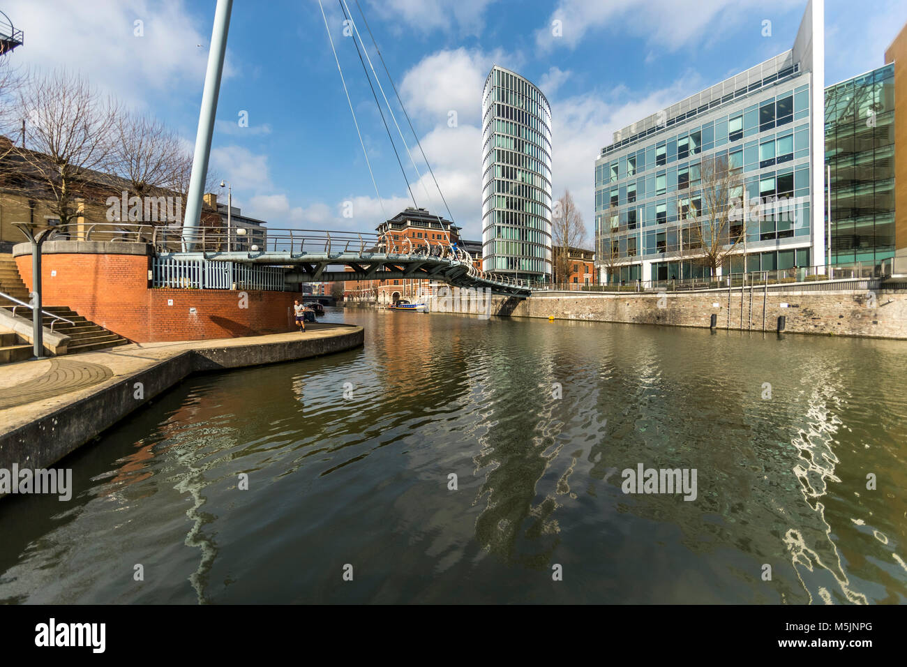 Valentine Bridge, Temple Quay, Bristol Stock Photo - Alamy