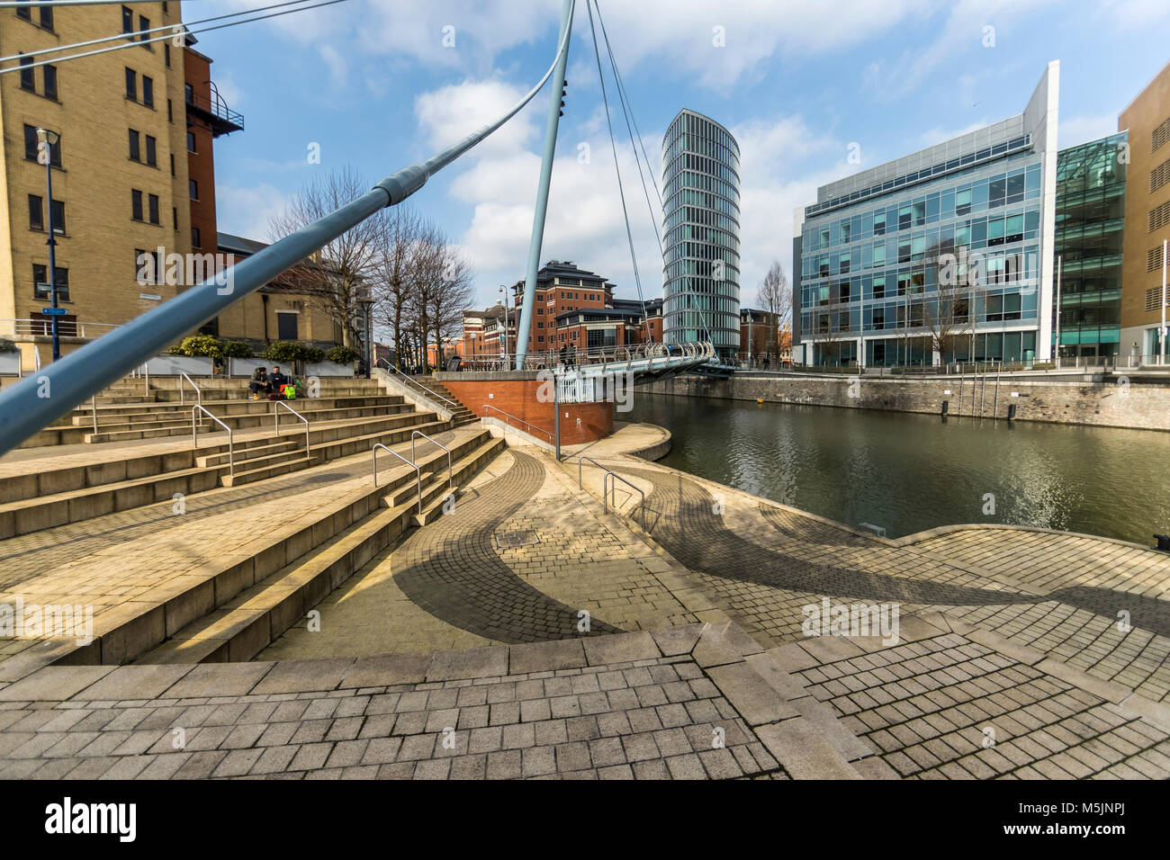 Valentine Bridge, Temple Quay, Bristol Stock Photo - Alamy