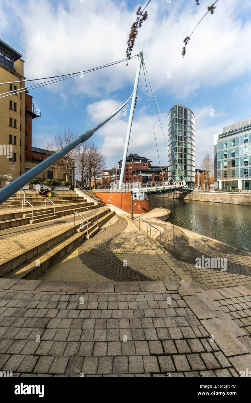 Valentine Bridge, Temple Quay, Bristol Stock Photo - Alamy