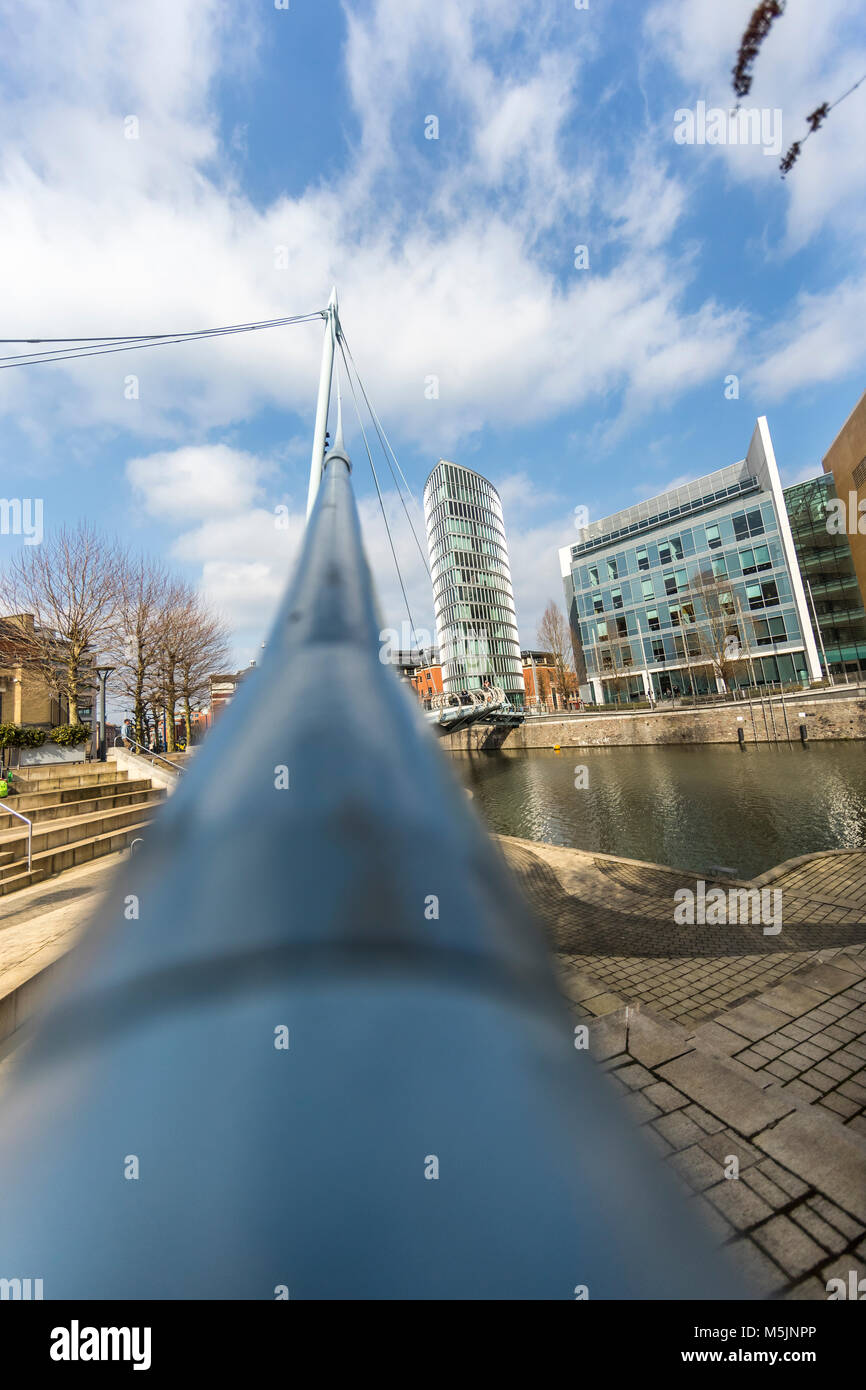 Valentine Bridge, Temple Quay, Bristol Stock Photo - Alamy