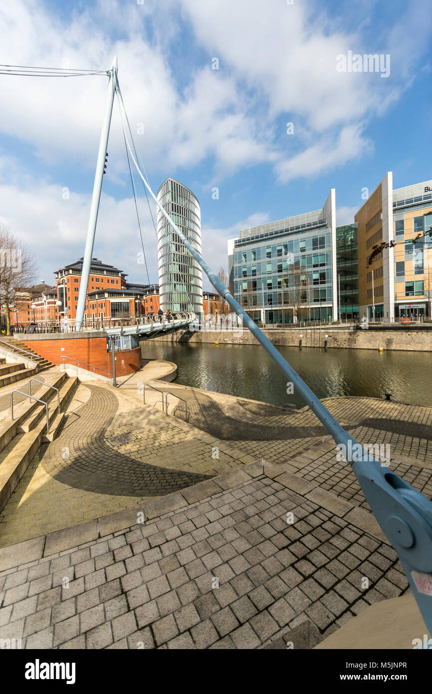 Valentine Bridge, Temple Quay, Bristol Stock Photo - Alamy