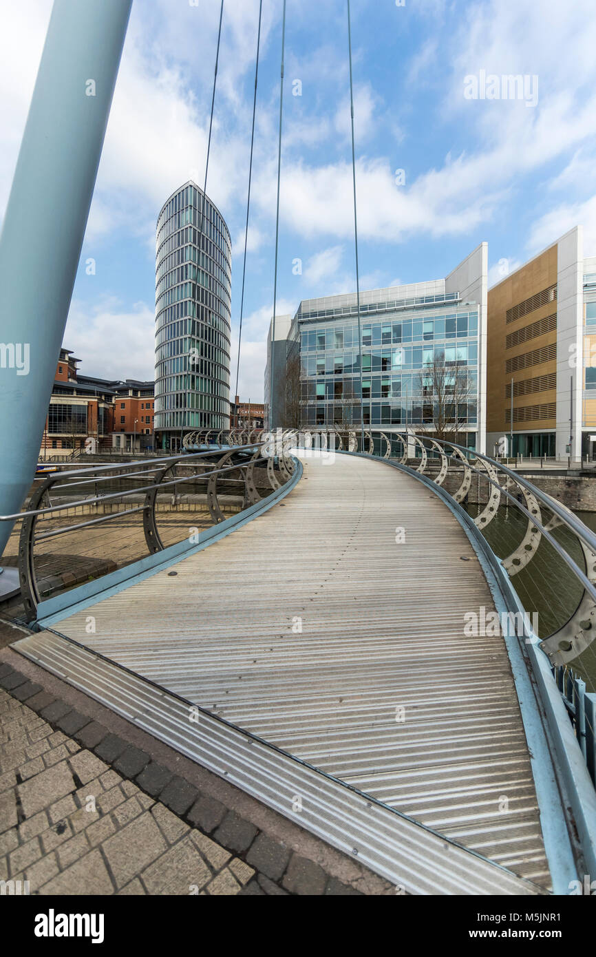 Valentine Bridge, Temple Quay, Bristol Stock Photo - Alamy