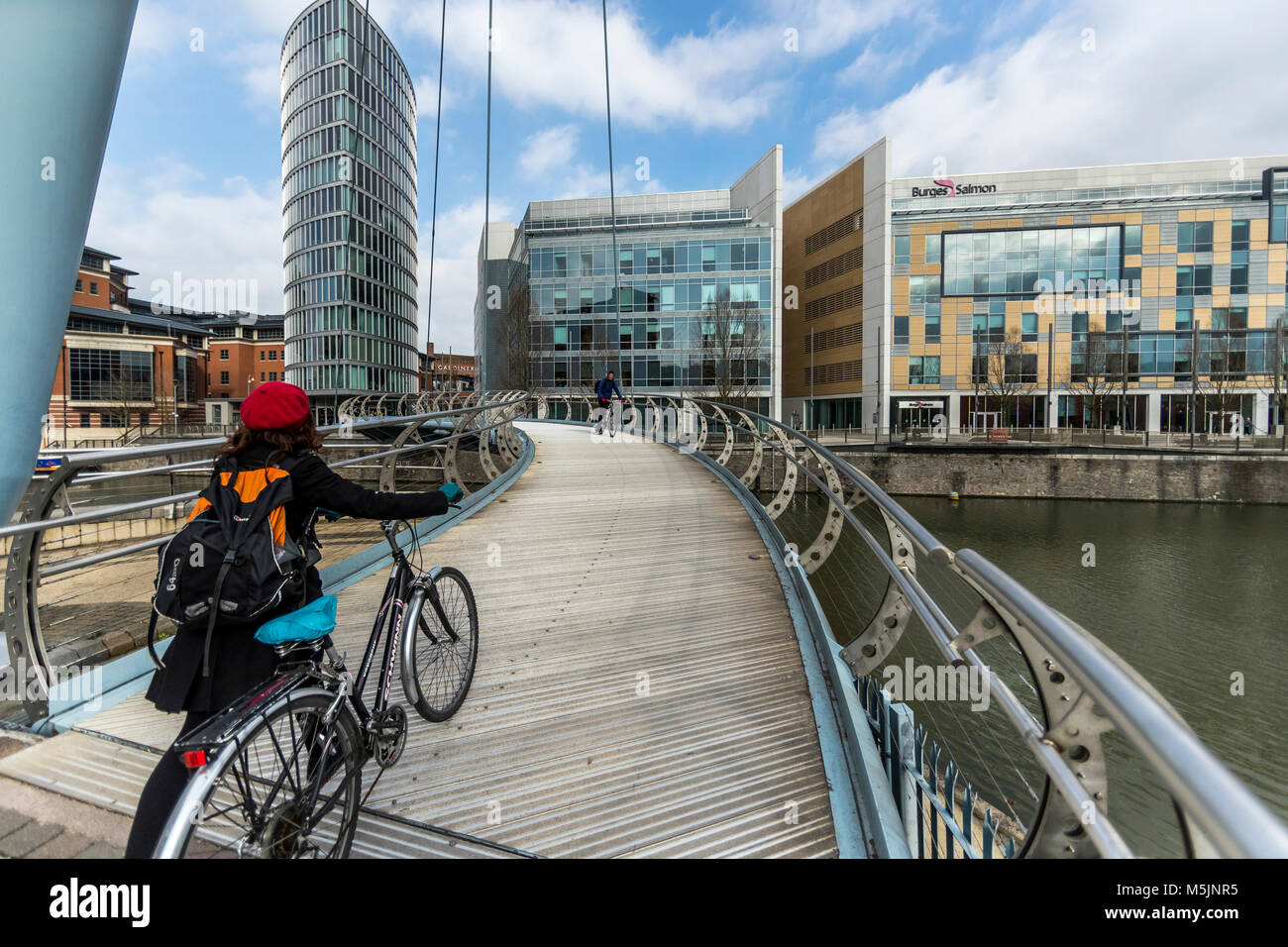 Valentine Bridge, Temple Quay, Bristol Stock Photo - Alamy