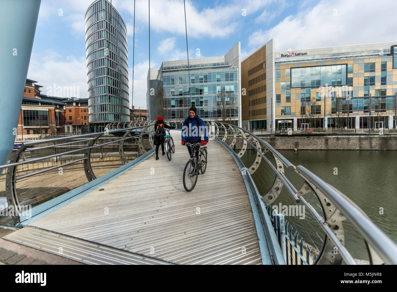 Valentine Bridge, Temple Quay, Bristol Stock Photo - Alamy